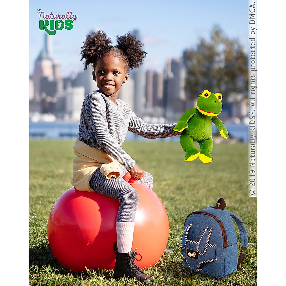 Frog Backpack for Toddler, Frog Toys for Kids 3-5, Frog Stuffed Animal