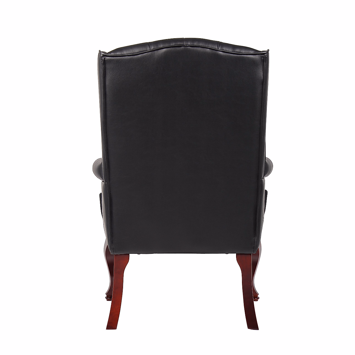 Boss Office Products Wingback Traditional Guest Chair in Black