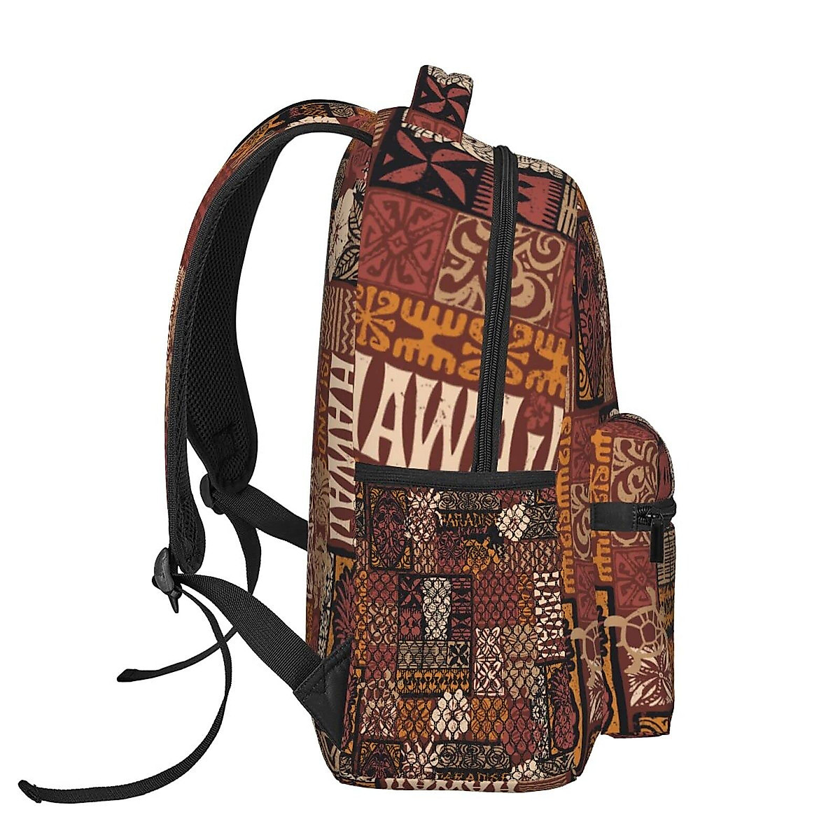 ASYG Hawaii Style Backpack Hawaiian Tribal Element Laptop Backpack Hawaii Tablet Bag Beach Bag Laptop Bag