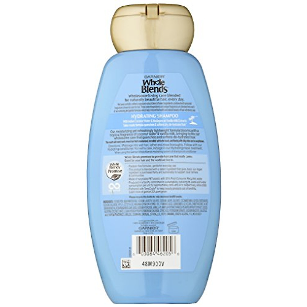 Garnier Whole Blends Shampoo with Coconut Water & Vanilla Milk Extracts, 12.5 fl. oz.