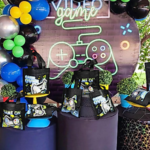 BANBALLON 20 PCS Video Game Party Favor Bags Gamer Gift Bags Treat Gift Bags for Kids Game On Birthday Party Video Game Theme Party Baby Shower Level Up Goodie Bags Supplies (GAME 01)