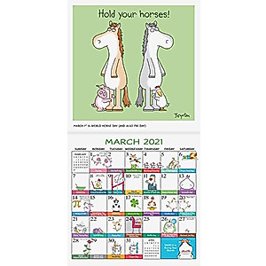 Sandra Boynton's Every Day's a Fabulous Holiday 2021 Wall Calendar