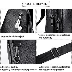 FSD.WG sling Backpack for Men Chest Bag Crossbody Shoulder Bags Travel Bag Purse for Men with Water Resistant