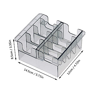 Plastic Blade Organizer for 8 Blades Storage Case Rack Clipper Comb Holder