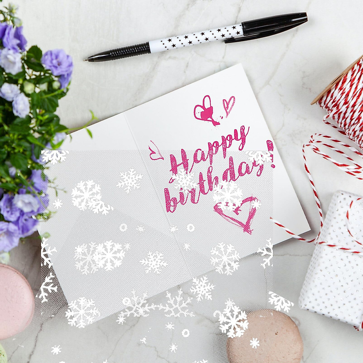 Ciieeo 10 Yards Christmas Fabric Tulle Roll Snowflake Tulle Roll Glitter Gauze Ribbon for Craft Bow Tutu Skirt Sewing Wedding Party Decoration 6 Inch Width White