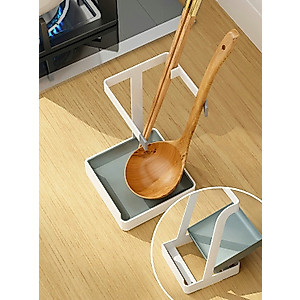 Utensil And Pot Lid Holder - Spoon Rest For Stove Top - Lid Holder For Kitchen - Tablet holder - Kitchen Organizer - Modern Sleek Design