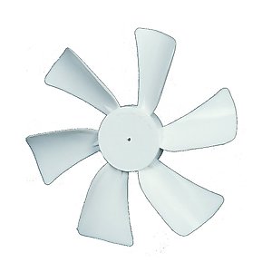 Ventmate 65485 White 6" Replacement Ventline/Jensen Fan Blade with 0.125" Round Bore