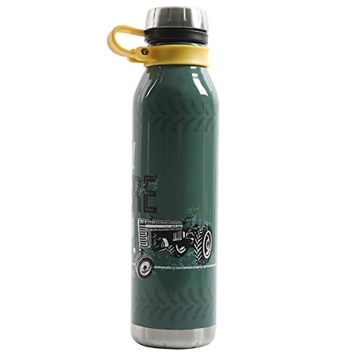 Gibson John Deere Thermal Double Wall Stainless Steel, 22.5oz Original Tractor Bottle, Green