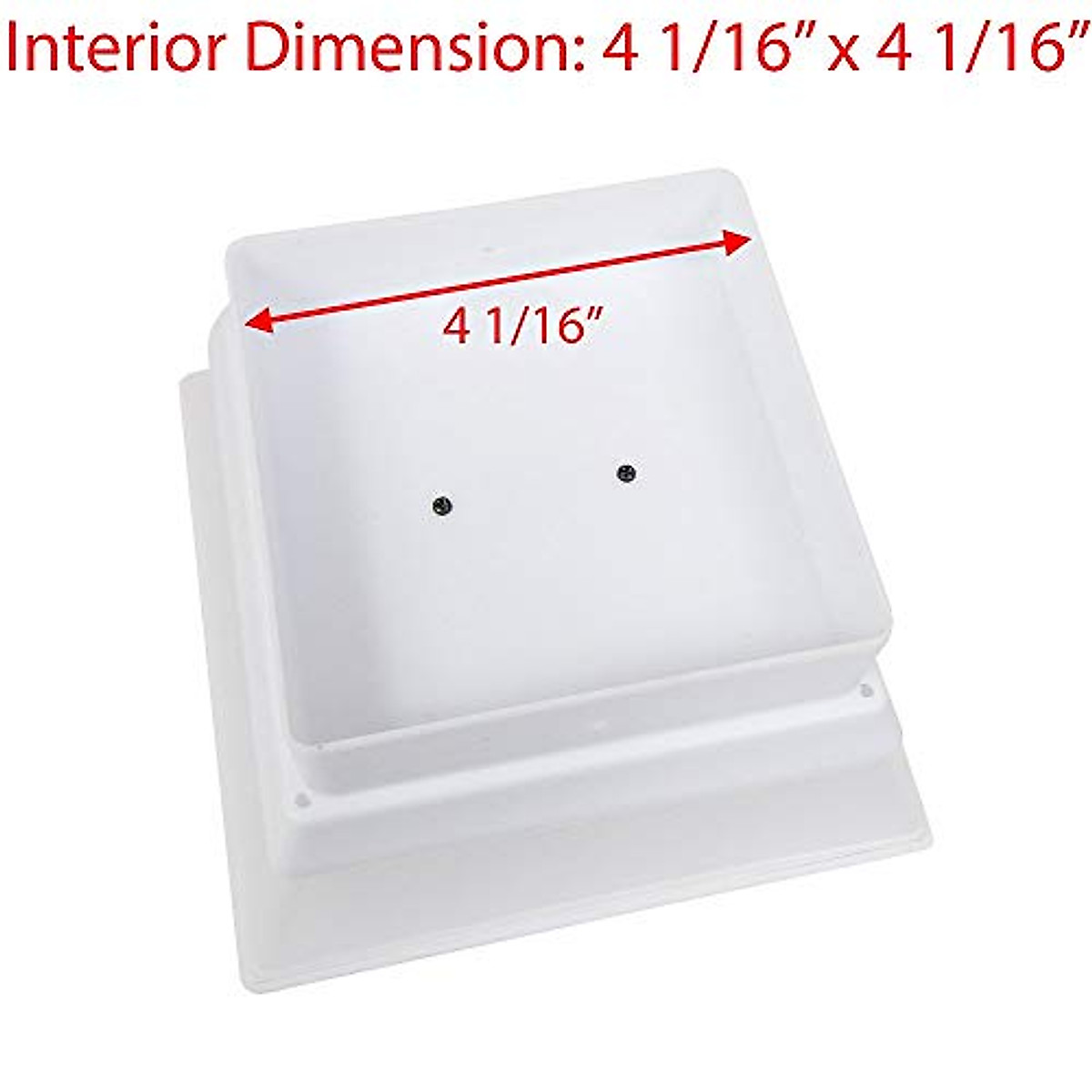 iGlow 12 Pack White Outdoor Garden 4 x 4 Solar LED Post Deck Cap Square Fence Light Landscape Lamp PVC Vinyl Plastic