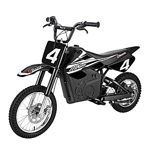 Razor MX650 Dirt Rocket High-Torque Electric Motocross Dirt Bike with Speeds up to 17 MPH for Uphill and Off-Road Conditions, Black