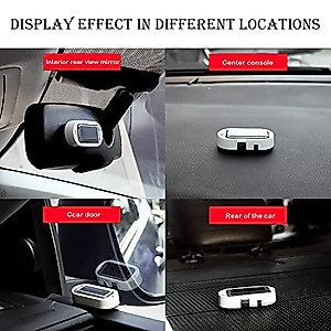 ANKIA 2PCS Solar Power Fake Car Alarm LED Light, Simulated Dummy Warning Anti-Theft LED Flashing Security Light, Car Alarm System Lamp with USB Port, Blue & Red Light (Black)