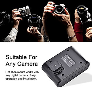Mini Flashlight, Portable Digital On-Camera Flash Speedlite, Hot Shoe Mount Flashlight for DSLR Cameras