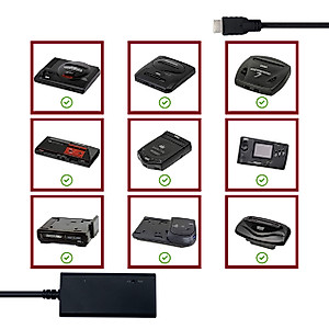 HDMI Cable for Sega Genesis Model 1/2 / 3, Sega CD, Sega CDX, Sega 32X, Sega Nomad, Original Sega Master System Console