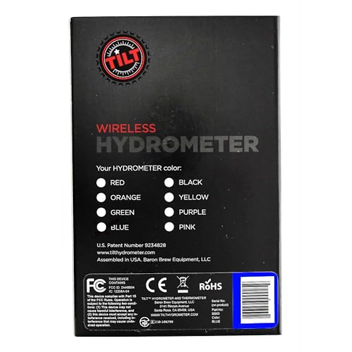 Tilt Wireless Hydrometer and Thermometer (Blue)