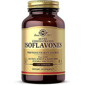 Solgar – Non-GMO Super Concentrated Isoflavones, 120 Tablets