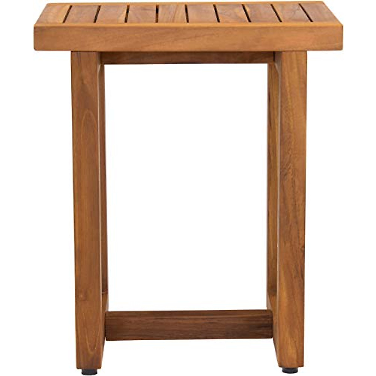 AquaTeak 18" Spa Teak Shower Bench with Elevated Height