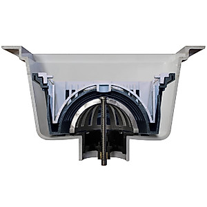 Guardian Drain Lock DUO 2 in 1 Basket - 2 Piece Commercial Floor Sink Sediment Strainer For Easy Removal And Protection Of Drain Lines