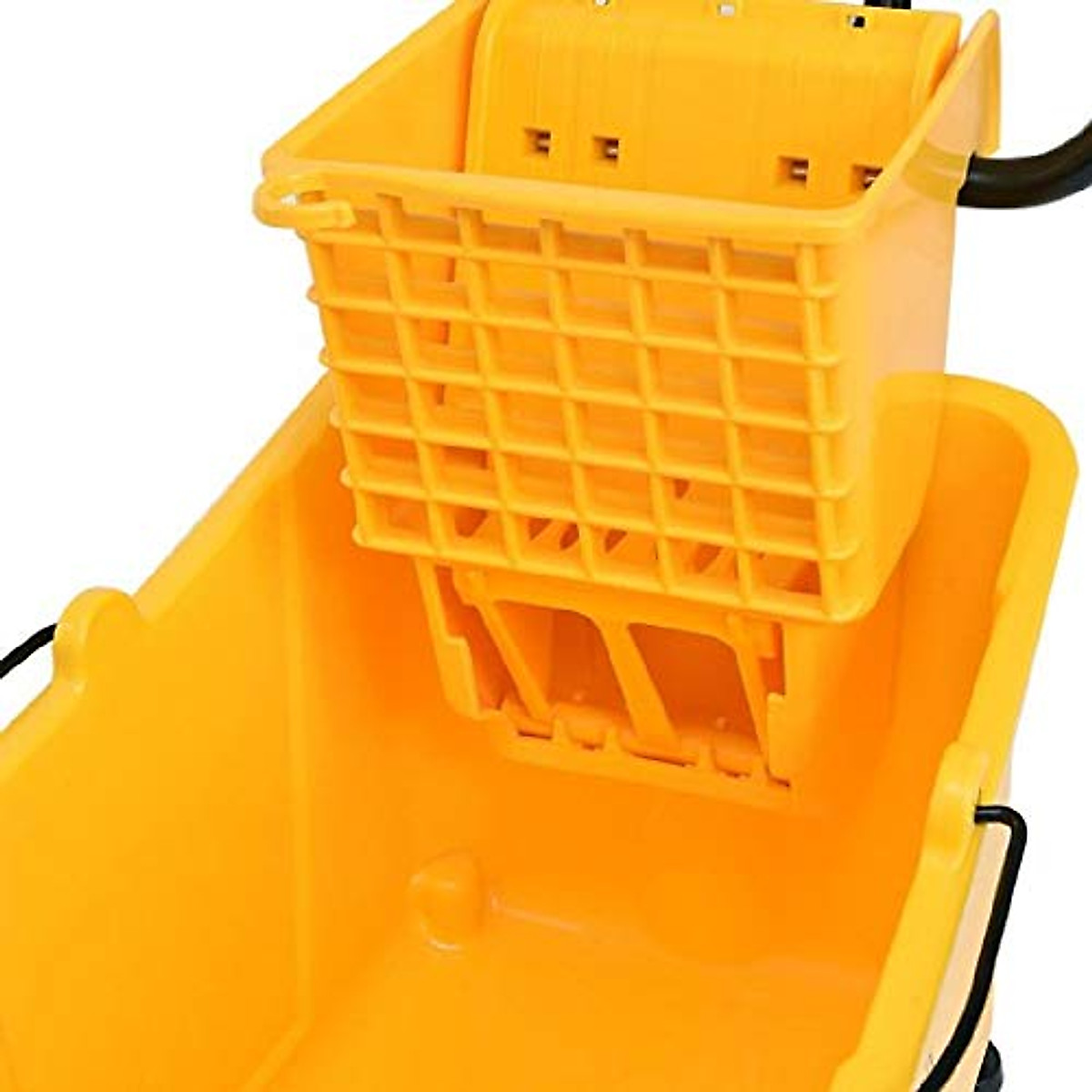 Toolsempire 35 Quart Large Capacity Mop Bucket Side Press Cleaning Wringer Trolley for Household & Commercial Use