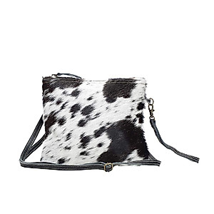 Black & White Cowhide Small Bag