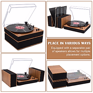 MPK Bluetooth Record Player - Vintage Style HiFi System