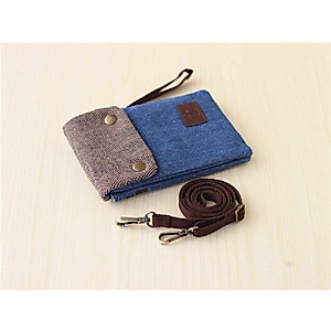 Cute Small Mini Double Pockets Crossbody Shoulder Messenger Bag Cell Phone Pouch Travel Purse Wallet Green