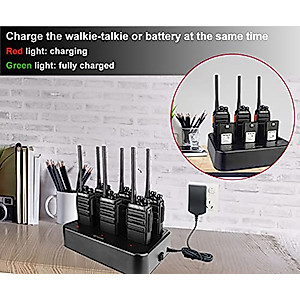 Case of 6,Retevis H-777S Walkie Talkies Long Range,Portable Two Way Radios with Six-Way Multi Gang Charger,Clear Voice, Hands Free 2 Way Radio,for School,Warehouse,Restaurant