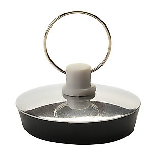 MroMax 1Pcs Stainless Steel Sink Plug Drain Stopper Fit 33mm with Ring for Bathtub Kitchen Bathroom Silver Tone