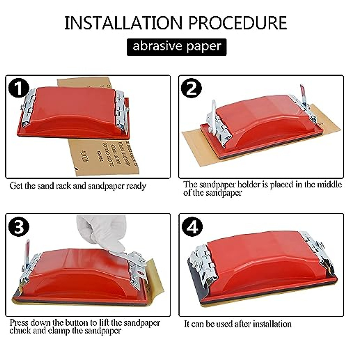 VRKET Wet & Dry Sandpaper Set, 42 Sheets of 120 to 3000 grit Sandpaper with Sanding Block Sander,for Wood Furniture Finishing Metal Automotive Sanding Polish