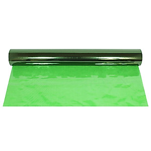 Cellophane Wrap Roll Green | 100’ Ft. Long X 16” in. Wide | 2.3 Mil Thick Transparent Green | Gifts, Baskets, Arts & Crafts, Treats, Cellophane Wrapping Paper | Colorful Cello Christmas, Holiday Color