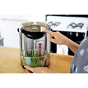 Tiger PDU-A50U-K Electric Water Boiler and Warmer, Stainless Black, 5.0-Liter