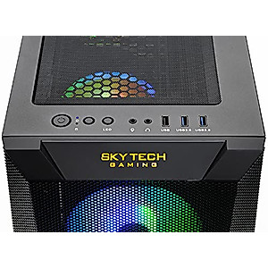 Skytech Gaming Skytech Chronos Gaming PC Desktop – Intel Core i5 12600K 3.7 GHz, NVIDIA RTX 3080, 1TB NVME SSD, 16GB DDR4 RAM 3200, 850W Gold PSU, 11 AC Wi-Fi, Windows 11 Home 64-bit