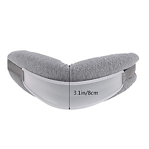 Heallily Cervical Gear Neck Support Brace Cervical Collar for Stiff Neck Pain Relief Injury Recovery Gray 1pc