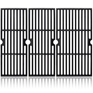 Adviace 18 Inches Grill Grates Replacement for Charbroil Performance 463377319, 463376419, 463376519, 463376319, Cast Iron Cooking Grid Grates for Char-Broil G470-0002-W1, G470-0003-W1, G321-0005-W1.