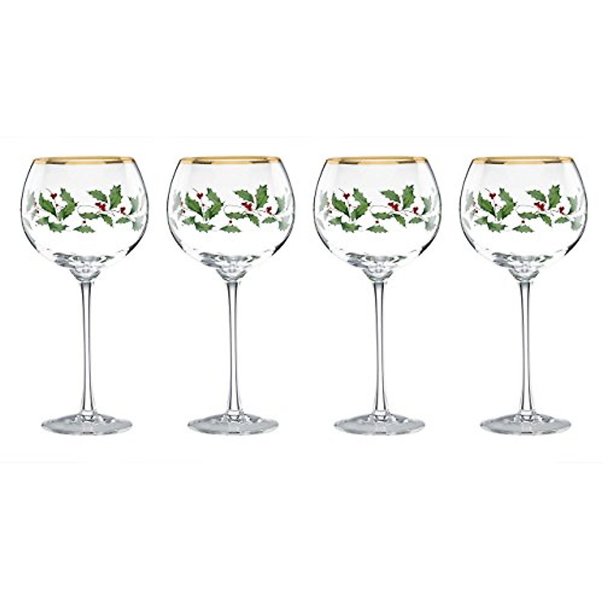 Lenox Holiday 4-Piece Wine Glass Set, 16 fl.oz.
