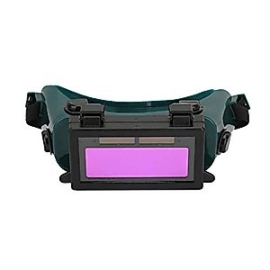 Hilitand Automatic Dimming Welder Eye Glasses Solar DIN16 Auto Darkening Eye Mask Welding Goggles Eye Protective Glasses(Dark Green)