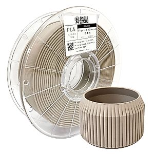 SpiderMaker 3D Matte PLA Filament - Matte Finish with Incredible Vibrant Colors - Compatible with Bambulabs AMS -1.75 mm PLA, 700g, Dimensional Accuracy +/- 0.03mm (Frosted Almond)