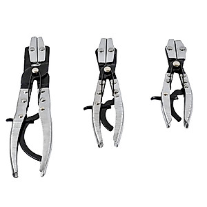 3pcs Hose Pinch Off Pliers Set, 8inch 10inch 12inch Hose Pinch Pliers Automotive Locking Pinch Off Pliers Radiator, Coolant, Heater, Fuel Pinch