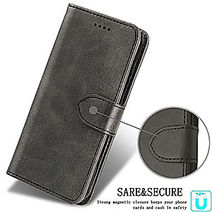 for Samsung Galaxy A54 5G Case and Tempered Glass Screen Protector, PU Leather Flip Cover Wallet Phone Case Protector [Full Protection] [Card Slots] [Kickstand] for Samsung Galaxy A54 5G, Black