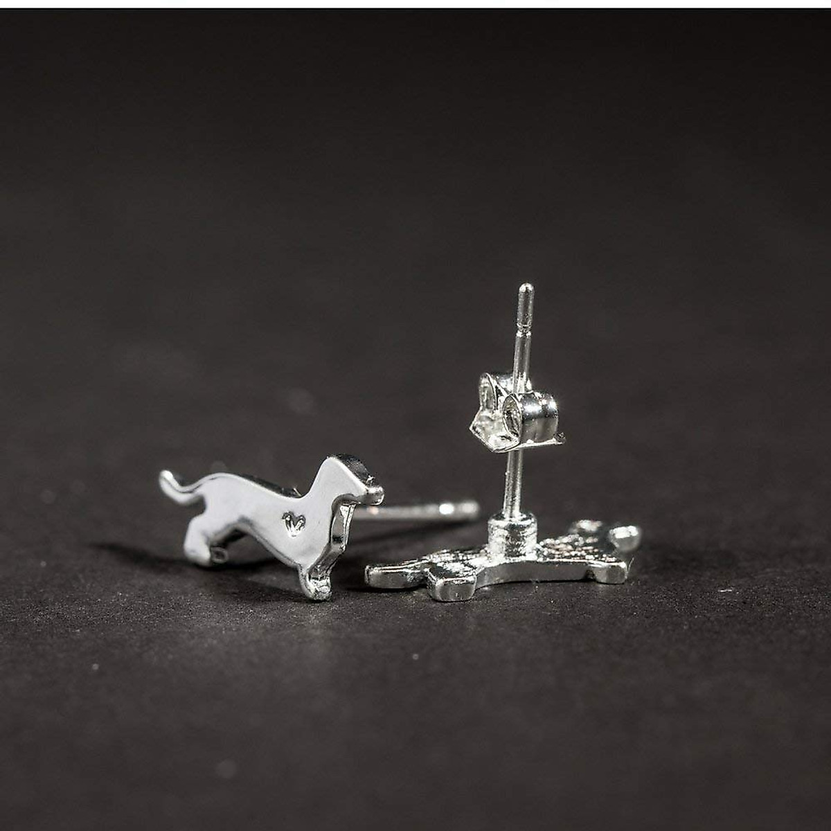 Soul Statement Dachshund Stud Earrings: Dog Mom Gifts, Cute Wiener Dog Gift Set for Women