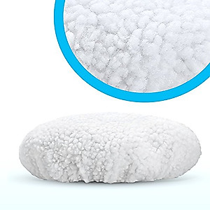 AIVS Wool Buffing Polishing Pads Bonnets Waxer Pads Sanding On Car Buffer Bonnets Polisher,5 Pieces (5"-6")