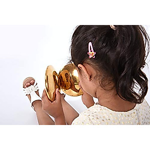 TickiT Sensory Reflective Buttons - Gold - Set of 7 - Ages 0m+ - Mirrored Discs for Babies and Toddlers - Sensory Stacking Toy