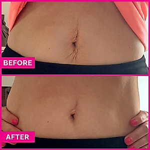 Tummy Sleek Stomach Firming Cream - Skin Tightening Serum for Belly - Helps to Improve the Appearance of Loose Skin and Cellulite on the Abdomen & Waist - Toning Body Lotion with Caffeine