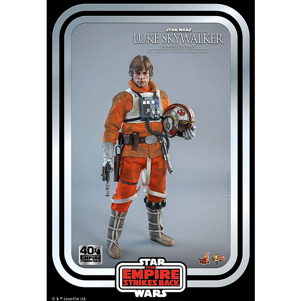 Hot Toys Star Wars The Empire Strikes Back 11 Inch Action Figure 1/6 Scale - Luke Skywalker Snowspeeder Pilot 906711