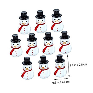 Abaodam 60 Pcs Mini Snowman DIY Snow Globes Embellishments for Crafting Cake Decor Miniatures for Crafts Tiny Ornaments Christmas Mini Snowman Figures Birthday Party Supplies Charm