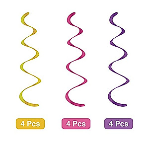 Kristin Paradise 21Ct Easter Hanging Swirl Decorations, Easter Bunny Party Supplies, Easter Eggs Birthday Theme Decor for Boy Girl Kids Baby Shower