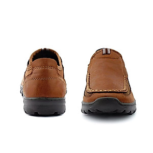Men Casual Slip On Loafers, Mens Comfortable Moccasin Shoes for Walking and Driving, Soft Daily Sneaker, Mocasines para Hombre Light Brown