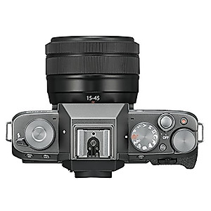 Fujifilm X-T100 Mirrorless Digital Camera w/XC15-45mmF3.5-5.6 OIS PZ Lens - Dark Silver