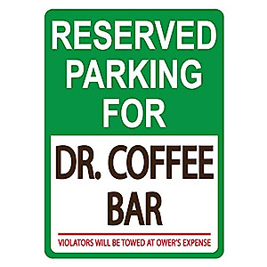Custom Reserved Parking Sign - Personalized Parking Signs for Customers, Employees – Parking Lot, Private Property, Heavy-Duty Metal Sign, 40 mil Aluminum Rust-Free, 12" x 9"