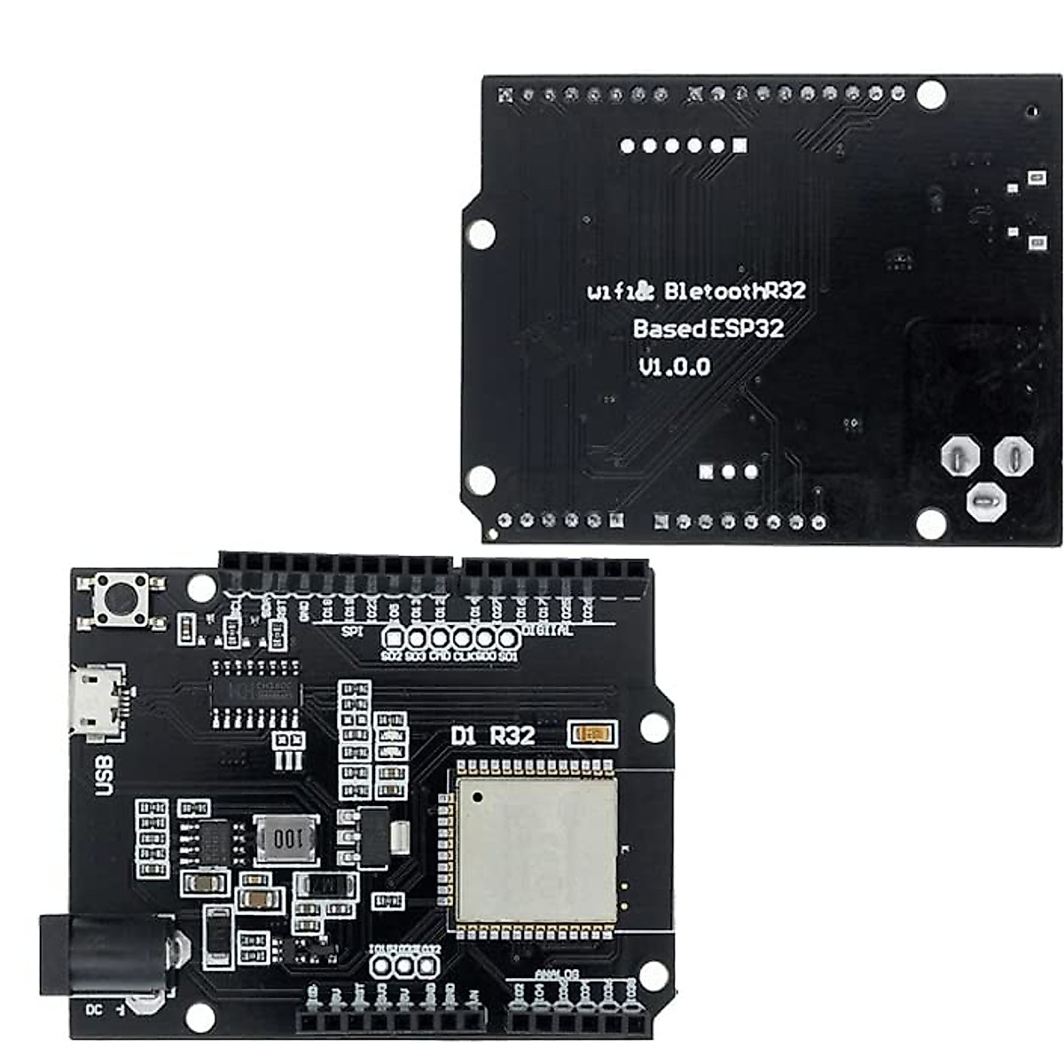 RedTagCanada for Wemos D1 ESP32 ESP-32 WiFi Bluetooth 4MB Flash UNO D1 R32 Board Module CH340 CH340G Development Board for Arduino