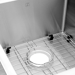 ZLINE 32" Jackson Undermount Double Bowl Stainless Steel Kitchen Sink with Bottom Grid (SRDL-32)
